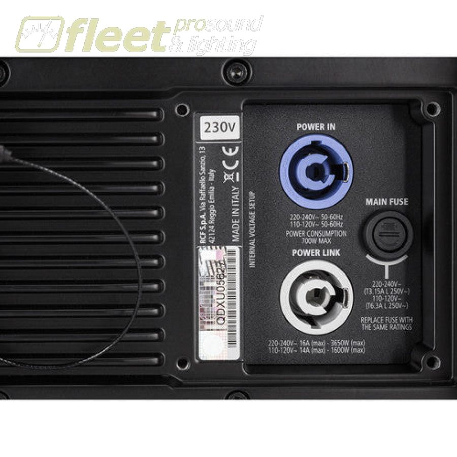 Rcf Hdl 6 A 2 X 6 Active Line Array Module Black Fleet Pro Sound