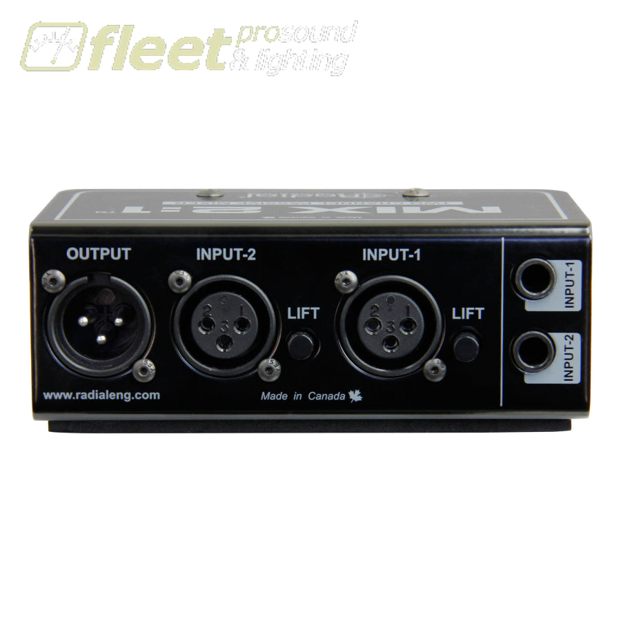 Radial Mix 2:1 Two Channel Passive Mixer Mic Combiner – Fleet Pro Sound