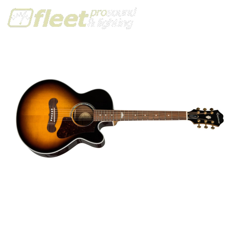 Epiphone J-200EC Studio Parlor Acoustic/Electric - Vintage Sunburst ...