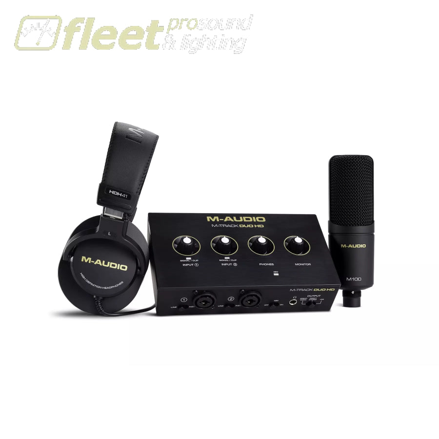M-Audio M-Track Duo HD Producer Pack – Fleet Pro Sound