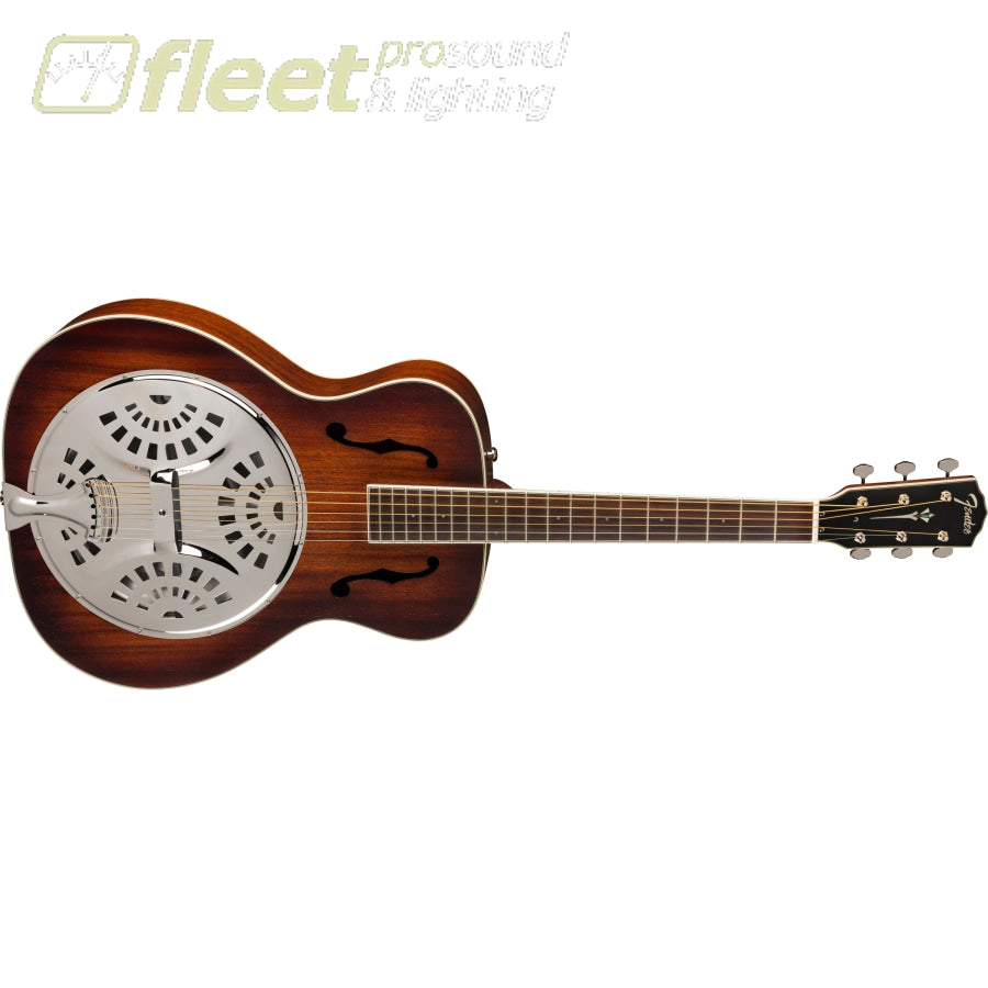 FENDER PR-180E PARAMOUNT ACOUSTIC ELECTRIC RESONATOR IN AGED COGNAC ...