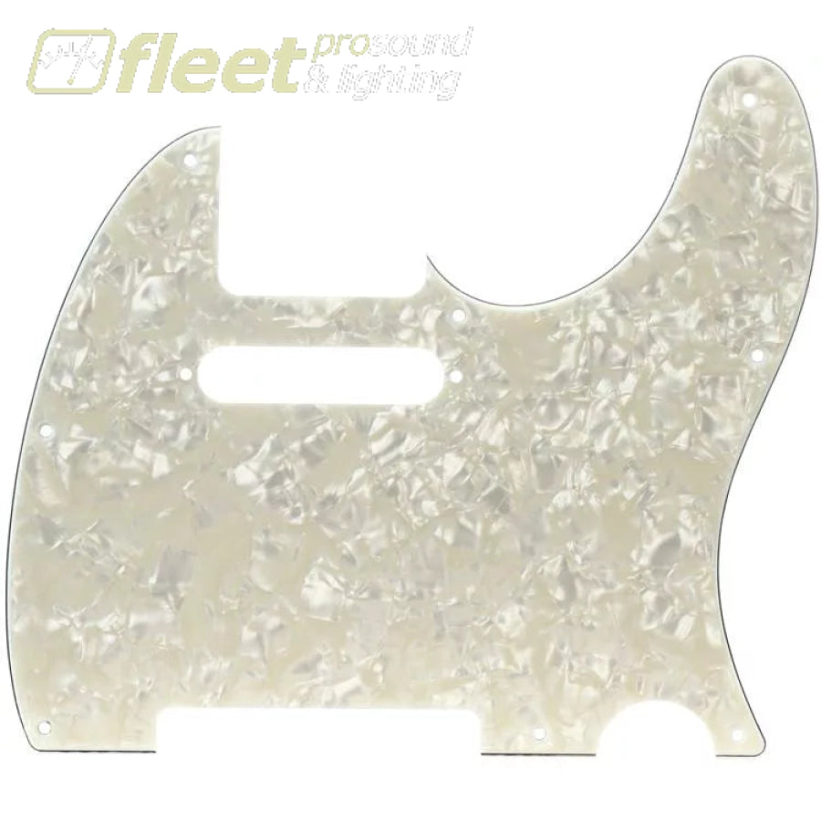 Fender 8-hole Modern Telecaster Pickguard - Aged White Pearloid ...