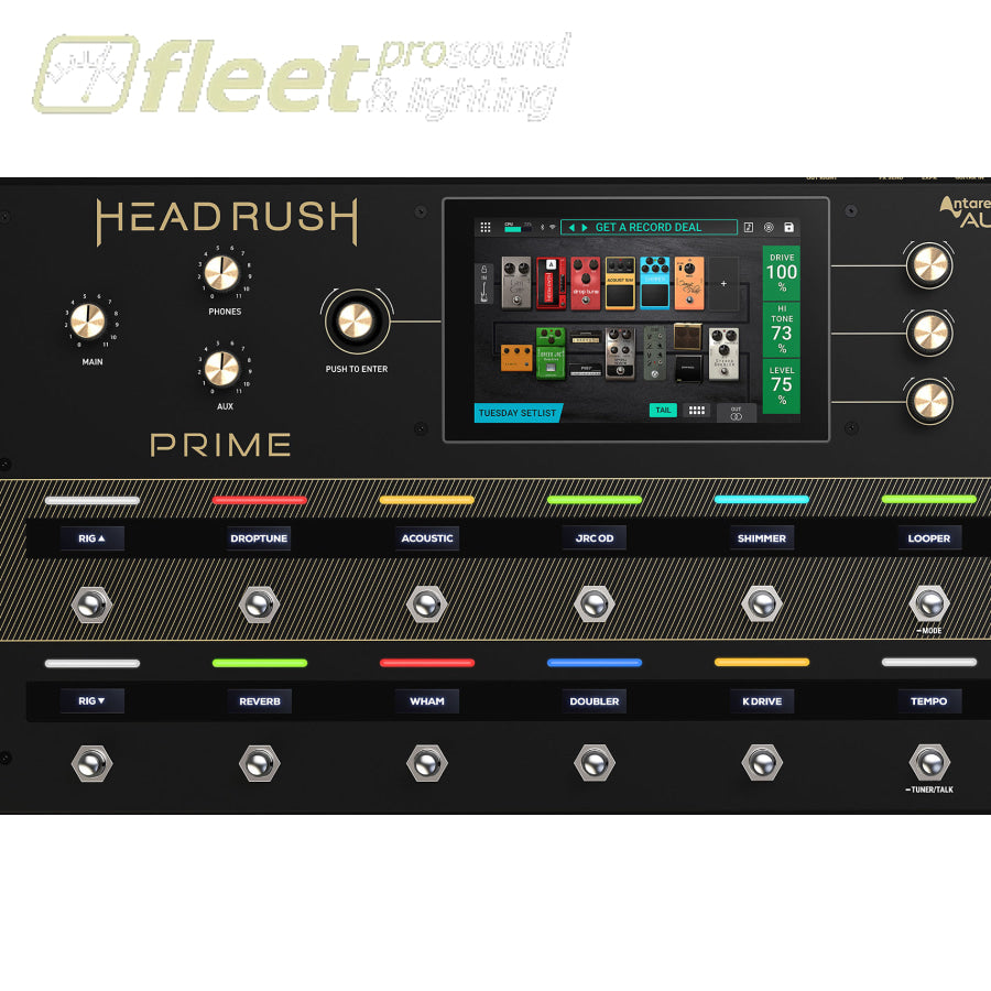 HeadRush Prime Guitar Multi-Effect/Amp Modeler/Vocal Processor and IR ...