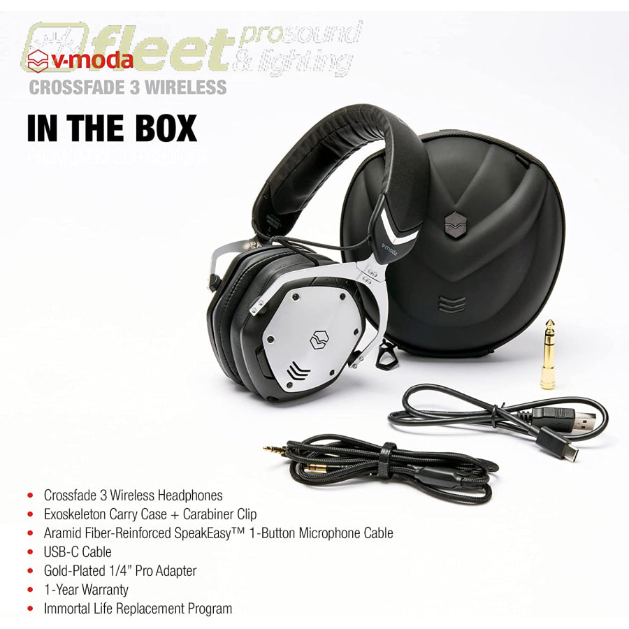 V-MODA XFBT3-BRBK Crossfade 3 Wireless Codex Bronze Black Bluetooth ...