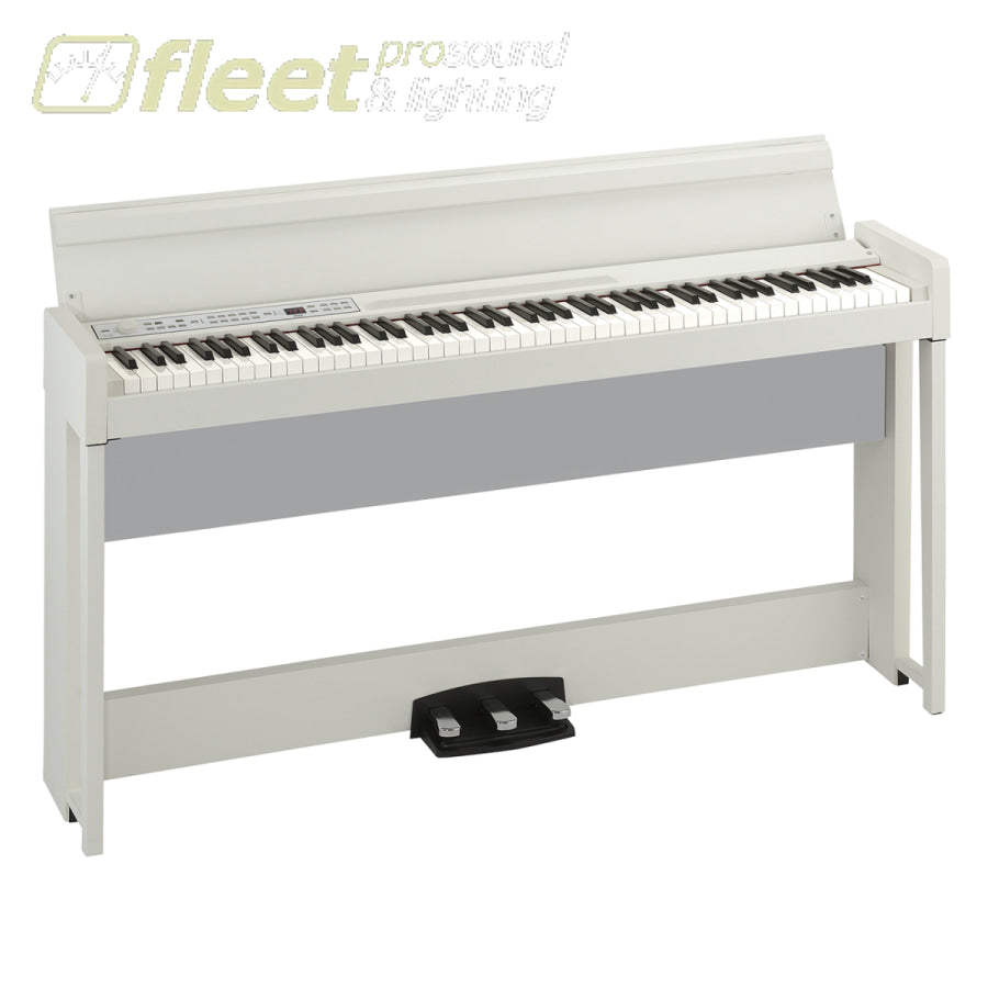 Korg C1AIRWH 88-Key RH3 Concert Piano with Bluetooth Audio Playing ...