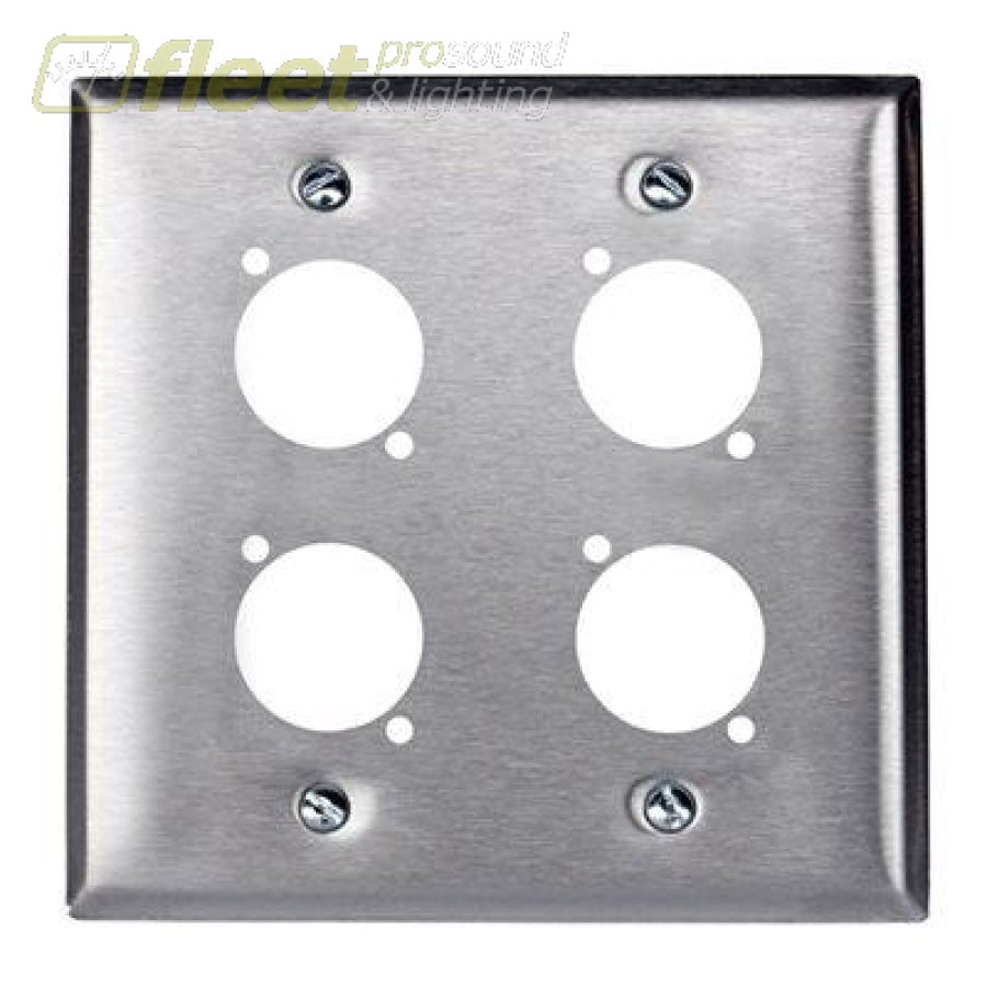 Neutrik WP-4 Dual Gang Plate Only for Four D Size Connectors – Fleet ...
