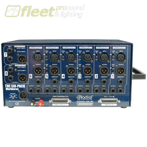 Radial Engineering Workhorse SixPack 500 series rack – Fleet Pro Sound