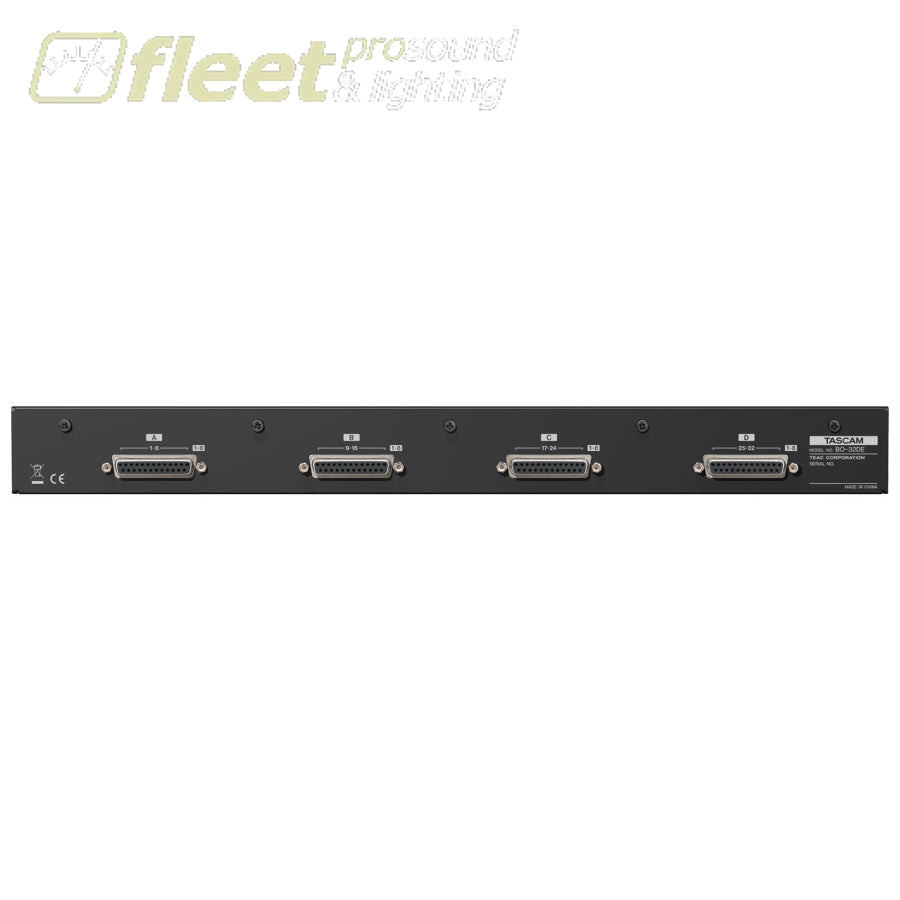 Tascam BO-32DE 32 Channel D-SUB/Euroblock Breakout Input Adaptor ...