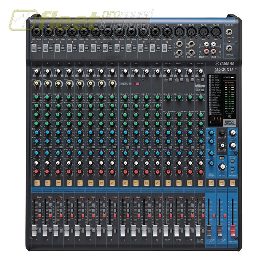 Yamaha MG20XU 20 Channel MG Series Bus Mixer – Fleet Pro Sound